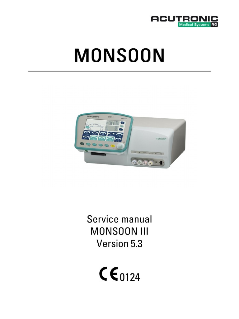 Service Manual MONSOON 5 - 3 | PDF | Valve | Pump