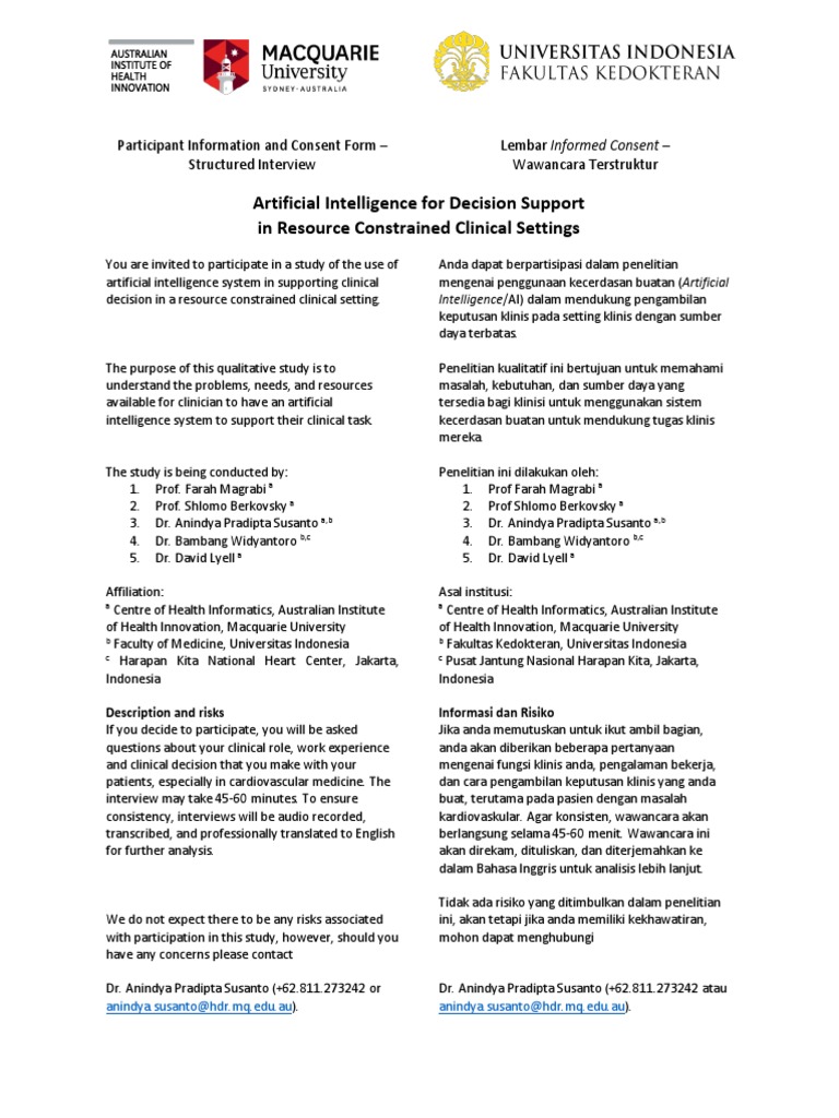 Lembar Informed Consent - PISC | PDF