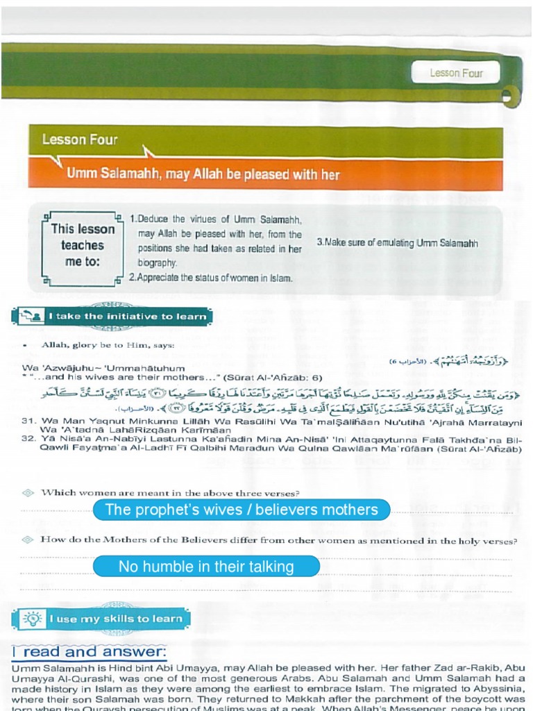 PPT Ummu Salamah - RA | PDF | Muhammad | Abrahamic Religions
