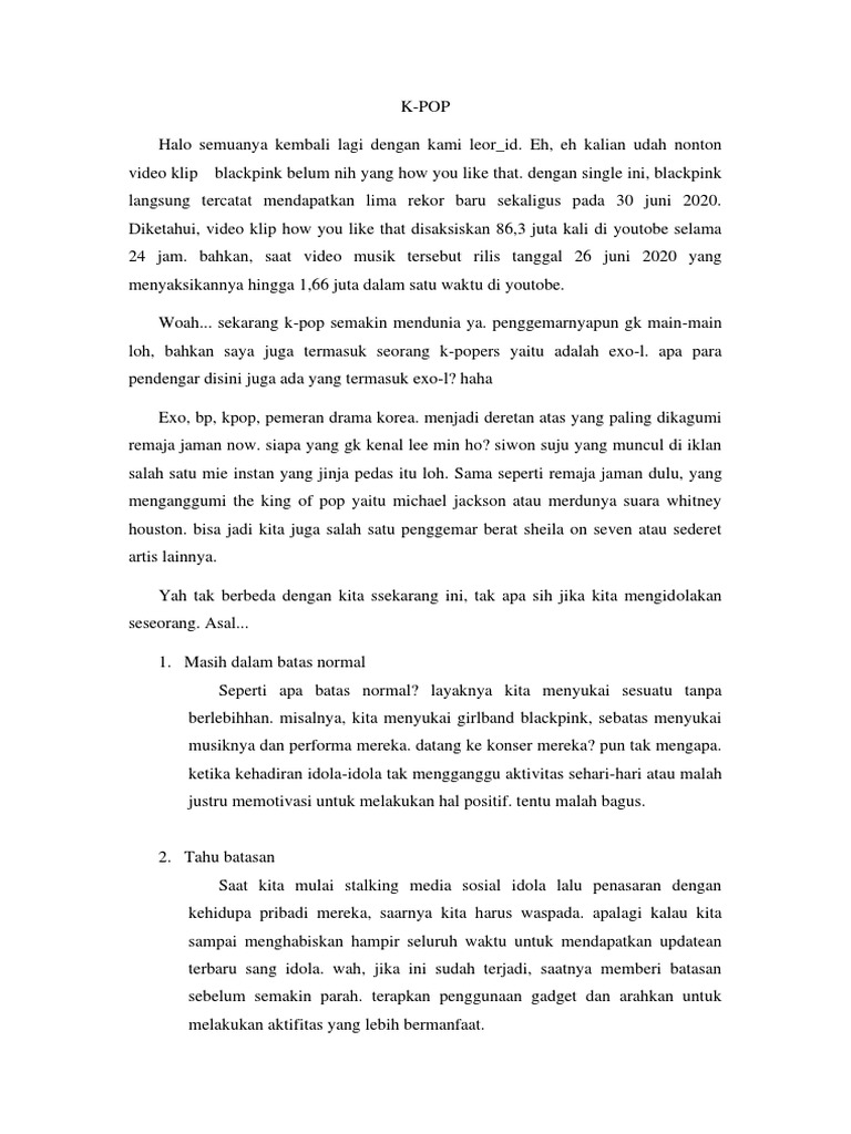 KPOP | PDF