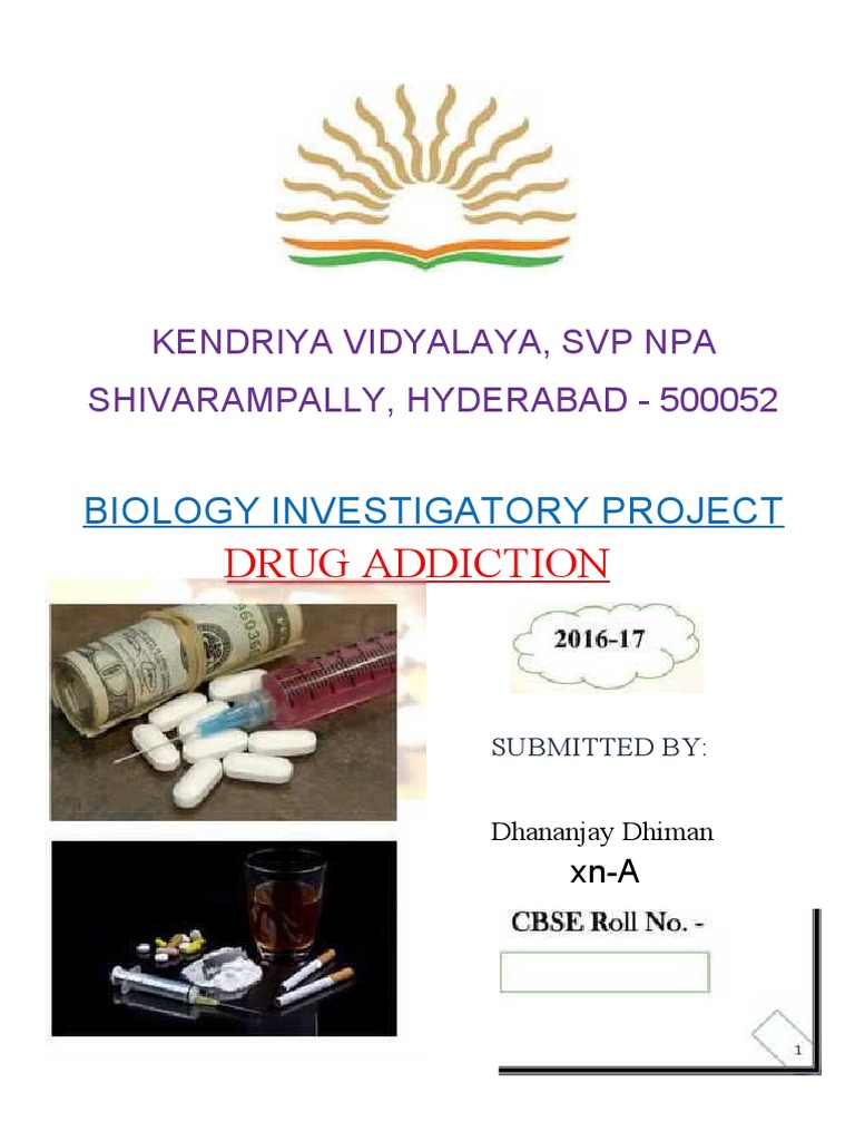 Class 12 Biology Project on Drug Addiction | PDF | Recreational Drug ...