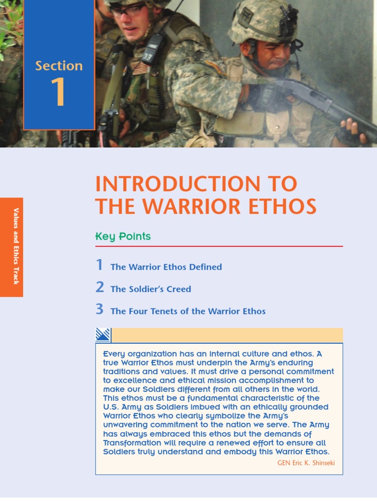 MSL 101 L10 Intro To The Warrior Ethos | PDF | United States Army ...