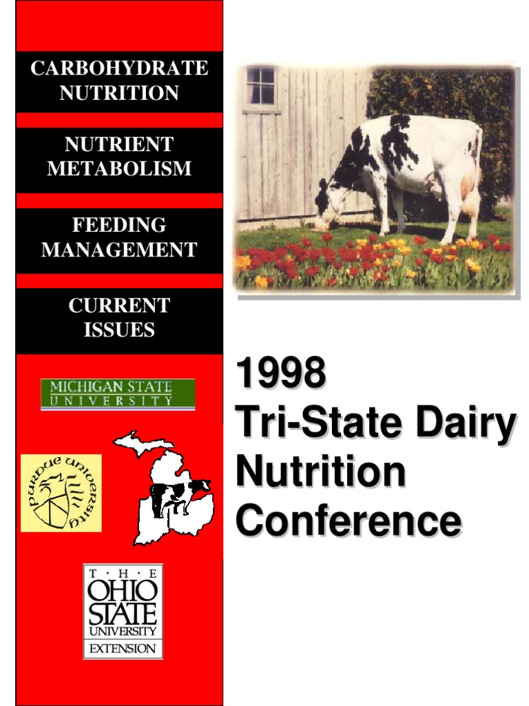 Tri-State Dairy Nutrition Conference 1998 | PDF | Carbohydrates | Dairy ...