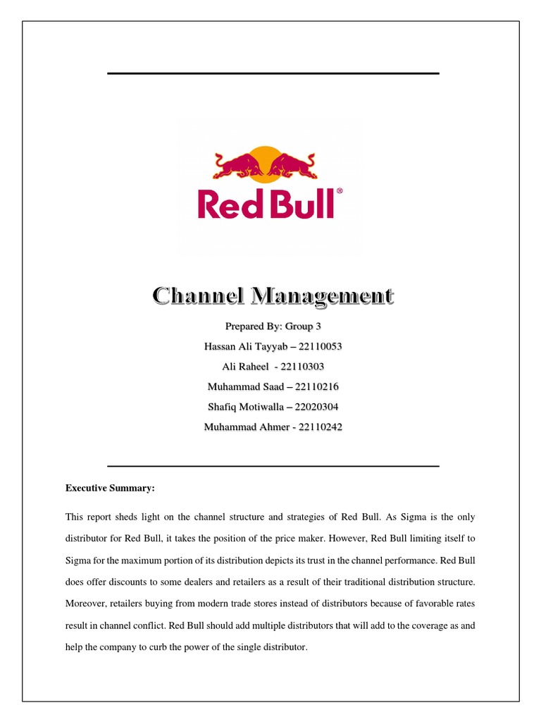 Red Bull Channel Management | PDF | Retail | Sales