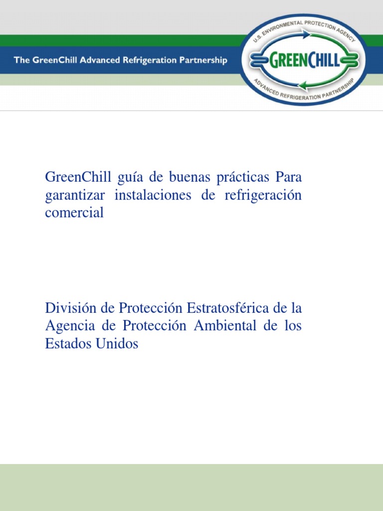 Greenchill Guía de Buenas Prácticas para Garantizar Instalaciones de ...