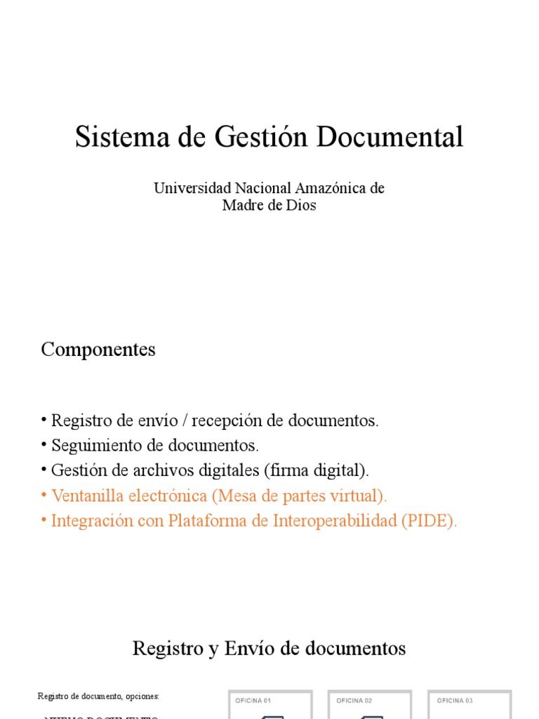Sistema de Gestión Documental | PDF