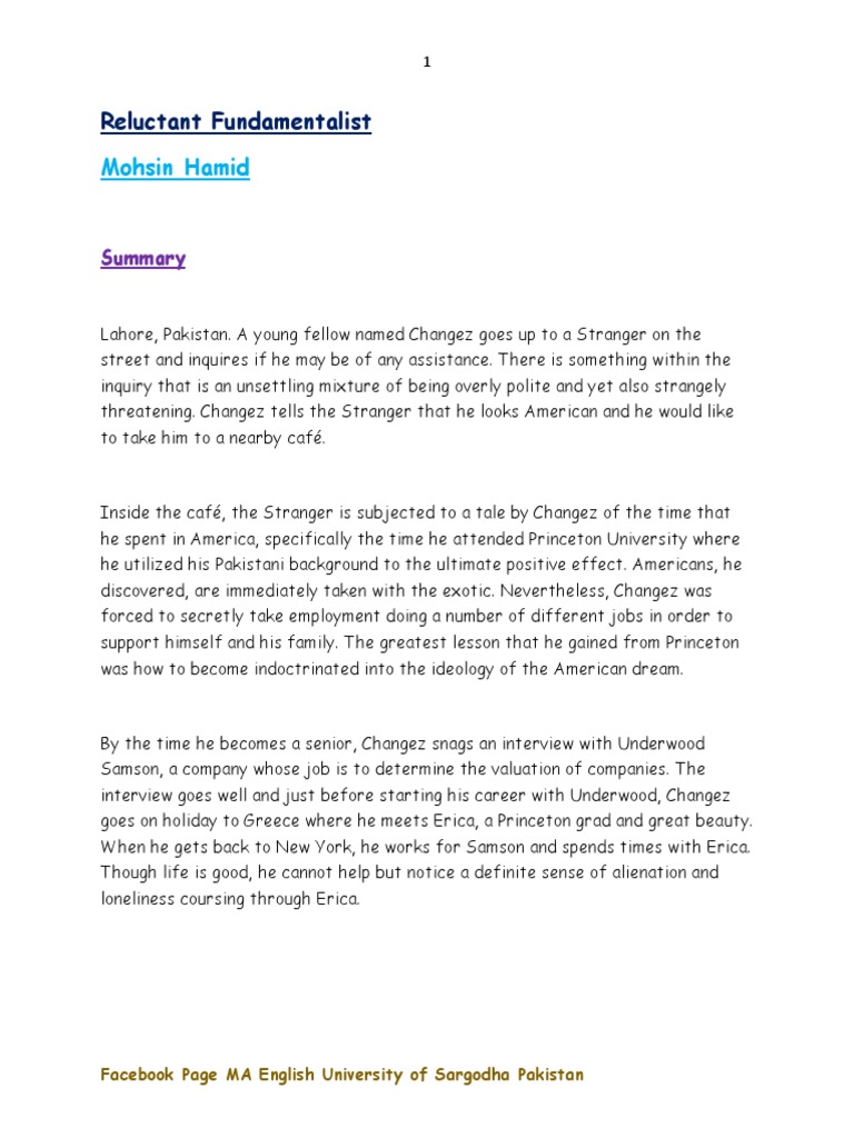 Reluctant Fundamentalist | PDF | Prejudices | Pakistan