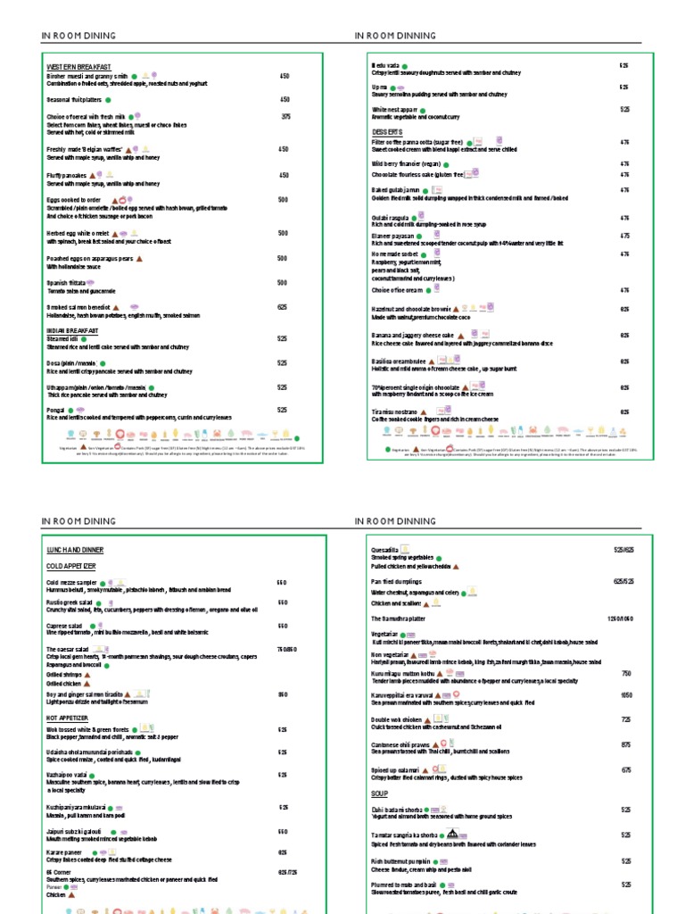 IRD MENU UPDATED (1) - Doc Edit | PDF | Curry | Thai Cuisine