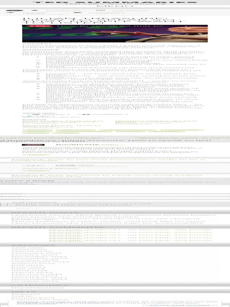 Julian Treasure How To Speak So That People Want To Listen TED ...