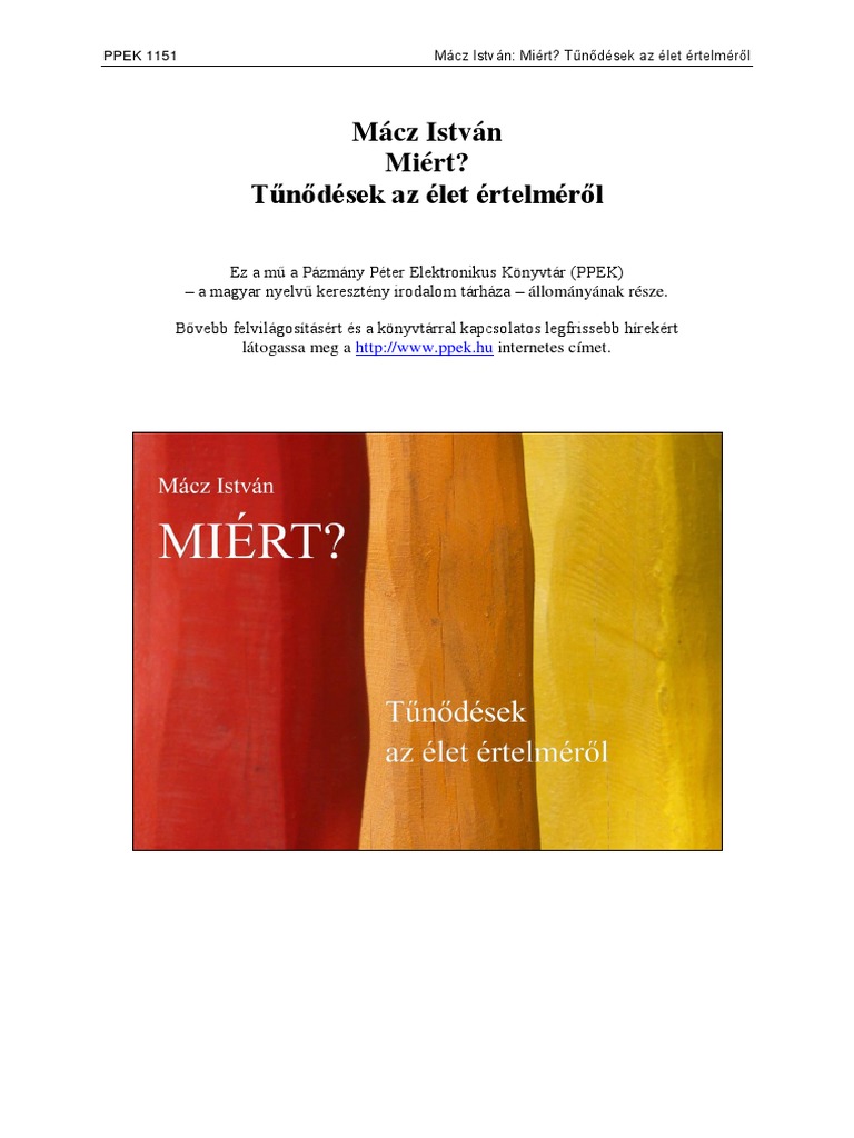 Macz Istvan Miert | PDF