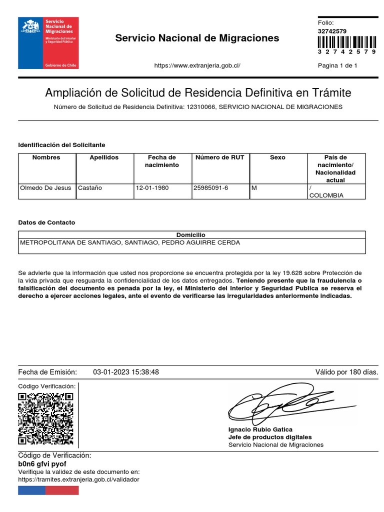 Extranjeria Ampliacion de Certificado de Residencia Definitiva en ... Extranjeria Ampliacion de Certificado de Residencia Definitiva en ...