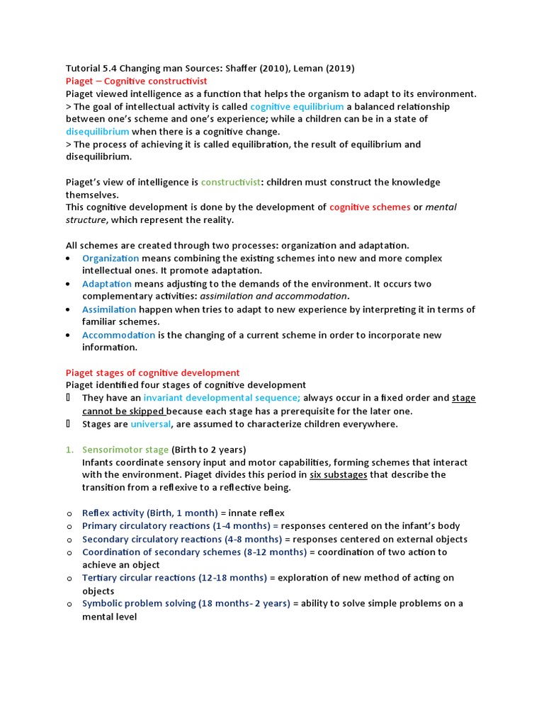 Cognitive Equilibrium Disequilibrium | PDF | Cognitive Development ...