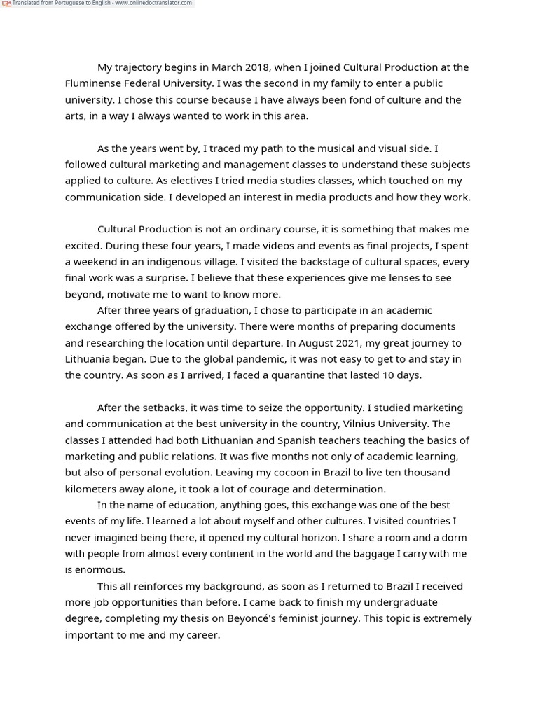 Trajetória Academica .PT - en | PDF