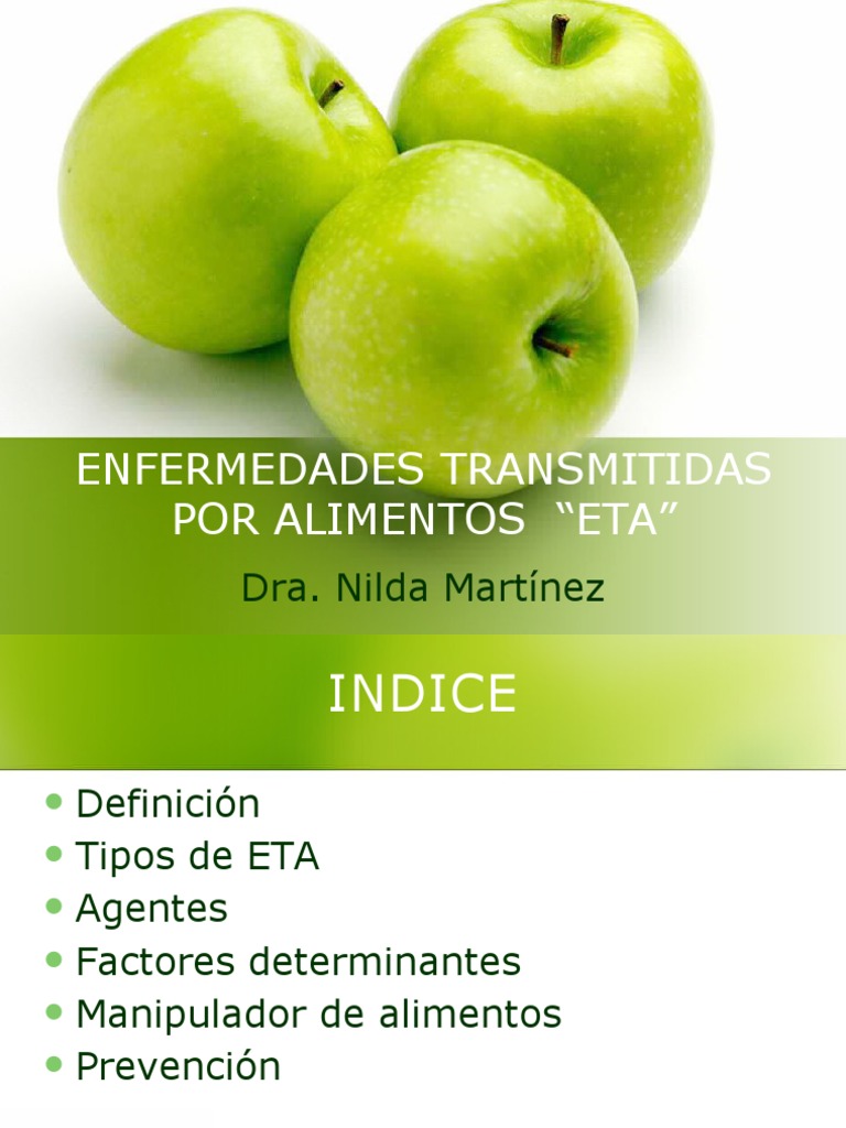 Enfermedades Transmitidas Por Alimentos "Eta": Dra. Nilda Martínez ...