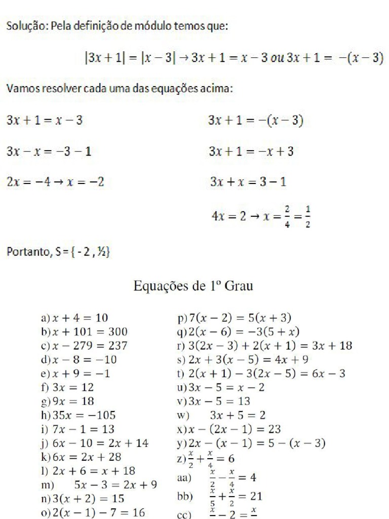 Equações 8°ano | PDF