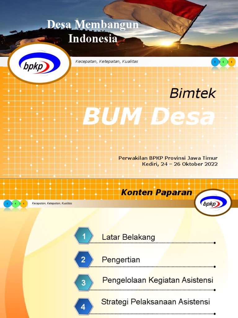 01 Slide Sosialisasi Gambaran Umum BUMDesa | PDF