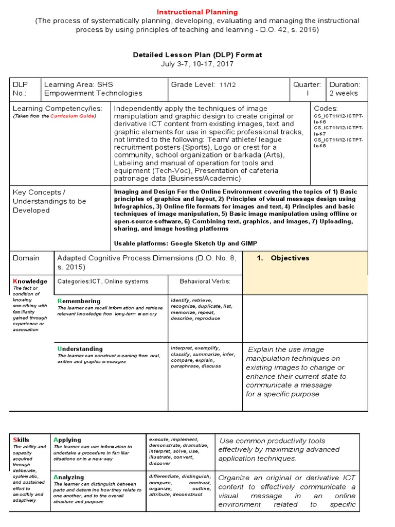 DLP Weeks 5 and 6 | PDF | Educational Assessment | Learning