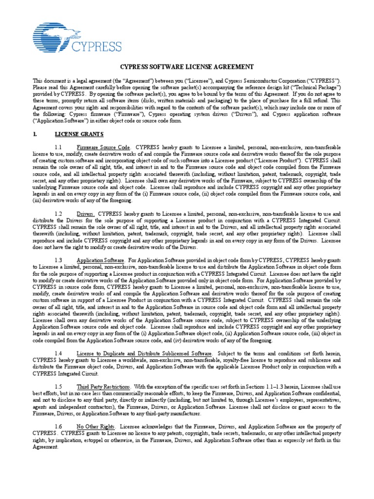 USB Kit Software License Agreement Rev 2.1 | PDF | Source Code | License