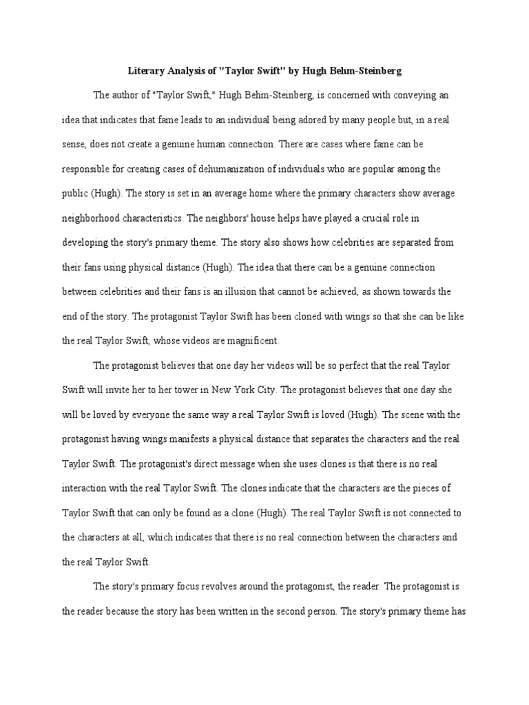 Dehumanization in "Taylor Swift" Story | PDF | Jealousy | Psychology