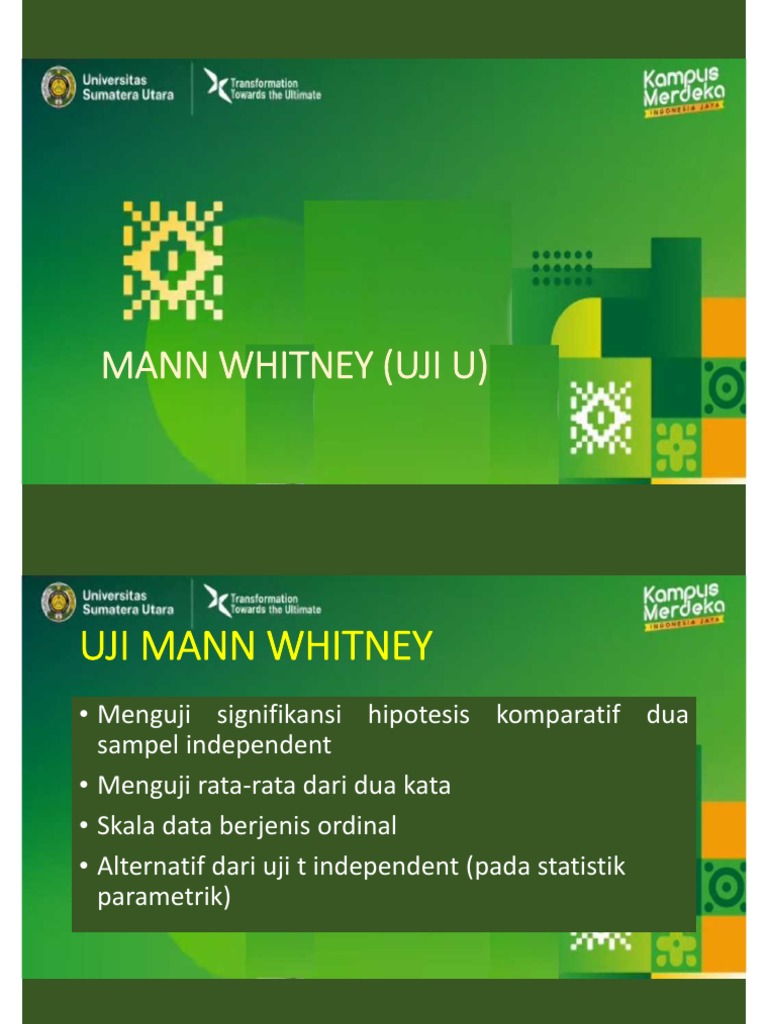Mann-Whitney | PDF
