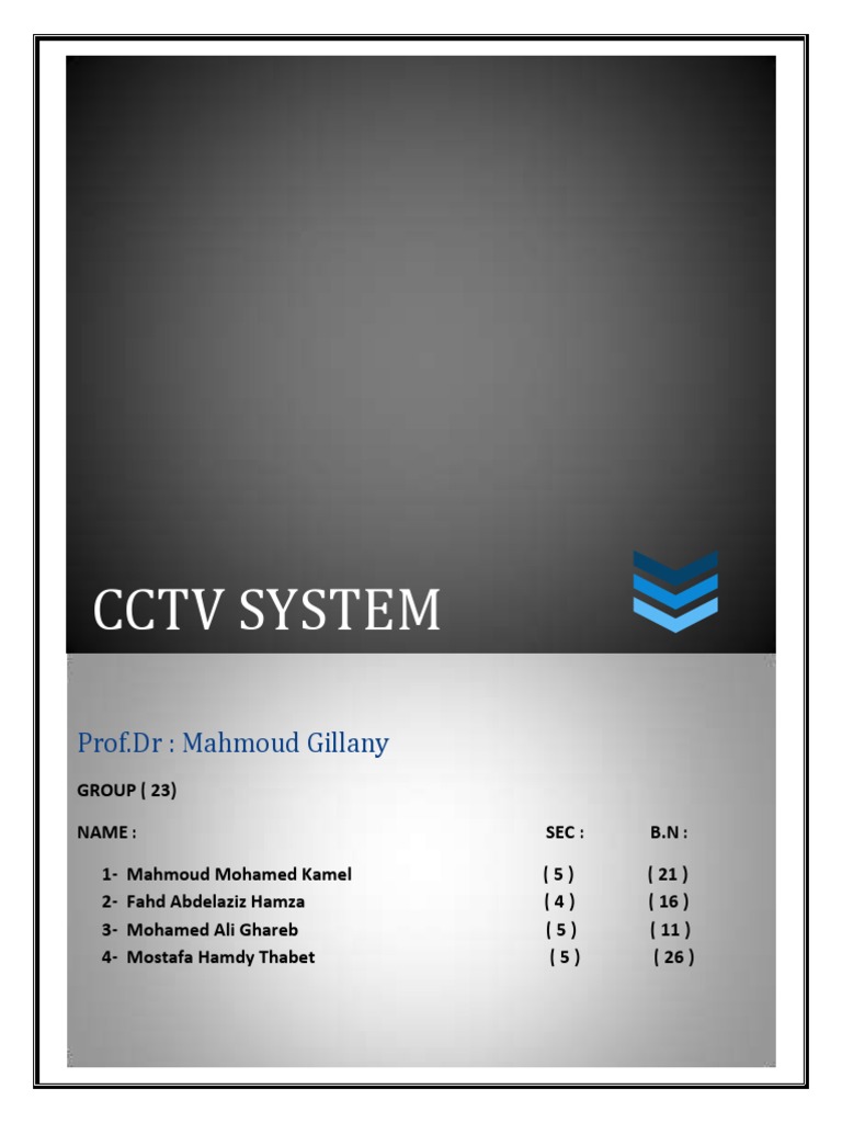 CCTV | PDF