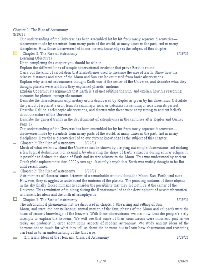 Explorations - An Introduction To Astronomy-Highlights | PDF ...