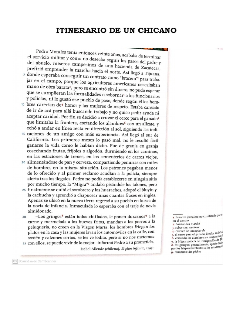 El viaje de un estadounidense de origen mexicano: las experiencias de vida de un chicano | PDF