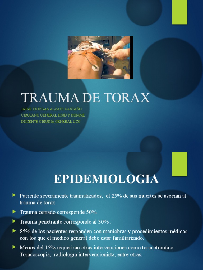 Clase Trauma de Torax y Abdomen UCC 1 | PDF | Especialidades Medicas | Medicina CLINICA