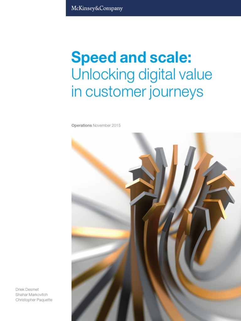 Speed and Scale Unlocking Digital Value in Customer Journeys | Download ...