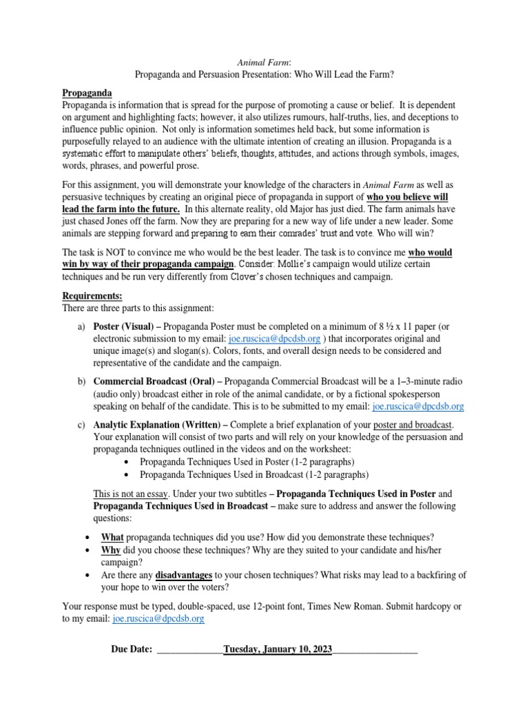 AF Assignment | PDF | Propaganda | Persuasion