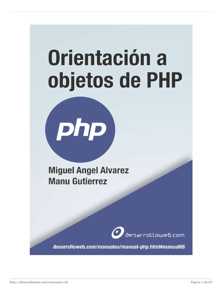 Php 2 Orientacion A Objetos Descargar Gratis Pdf Objeto