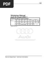 Audi A3 8P Engine Codes Overview | PDF | Engines | Transportation ...