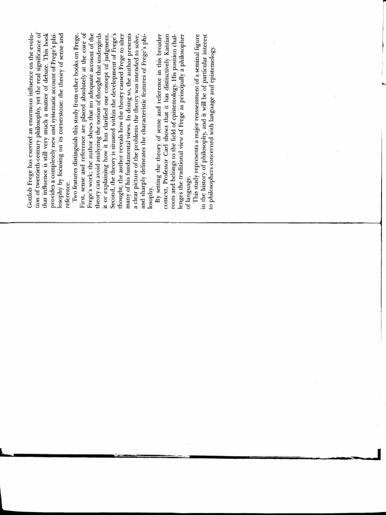 (Modern European Philosophy) Wolfgang Carl - Frege's Theory of Sense and Reference - Its Origin ...