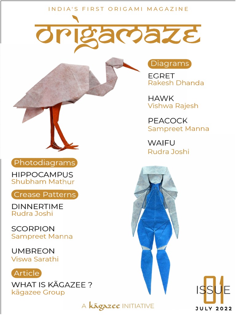 Origamaze Issue 1 | PDF | Origami | Paper Folding