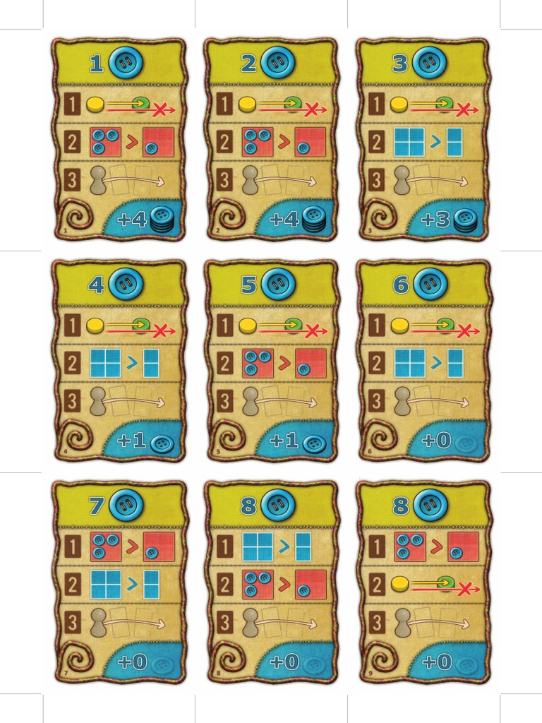 Automa Patchwork Cartas | PDF