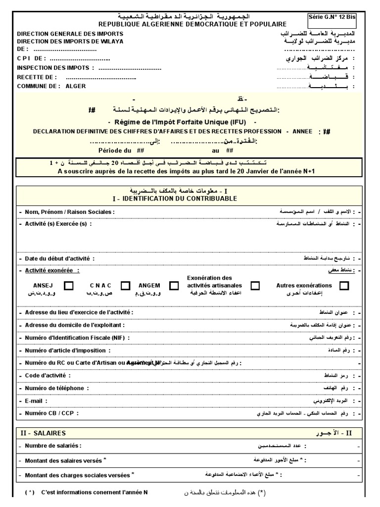 g12 Bis Ifu Excel | PDF