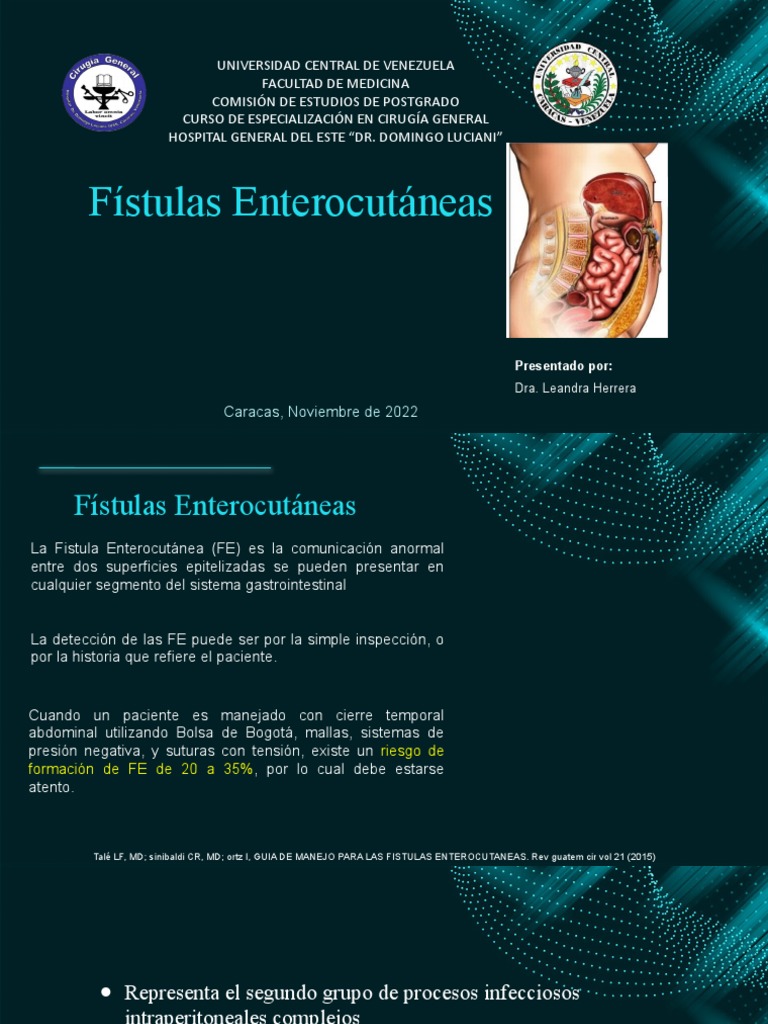 Manejo de Fístulas Enterocutáneas | PDF | Cirugía | Abdomen