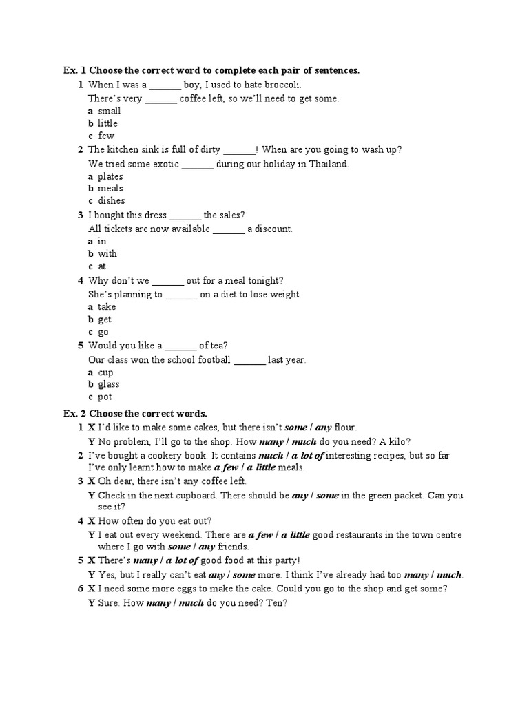 Choosing Correct Words in Context: Practice with Sentence Completion Exercises | PDF