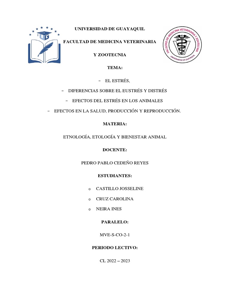 Estres | PDF | Estrés (biología) | Vacas