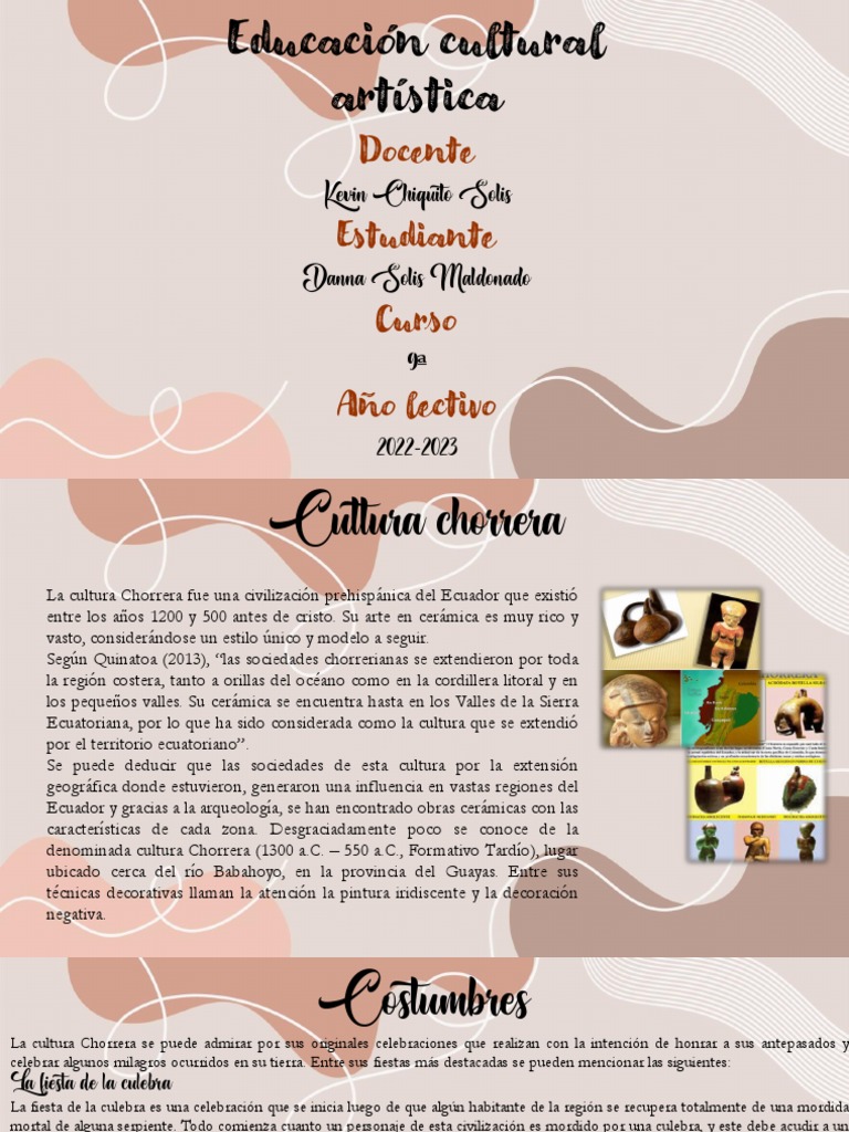 Cultura Chorrera: Historia y Costumbres | PDF | Ciencias sociales ...