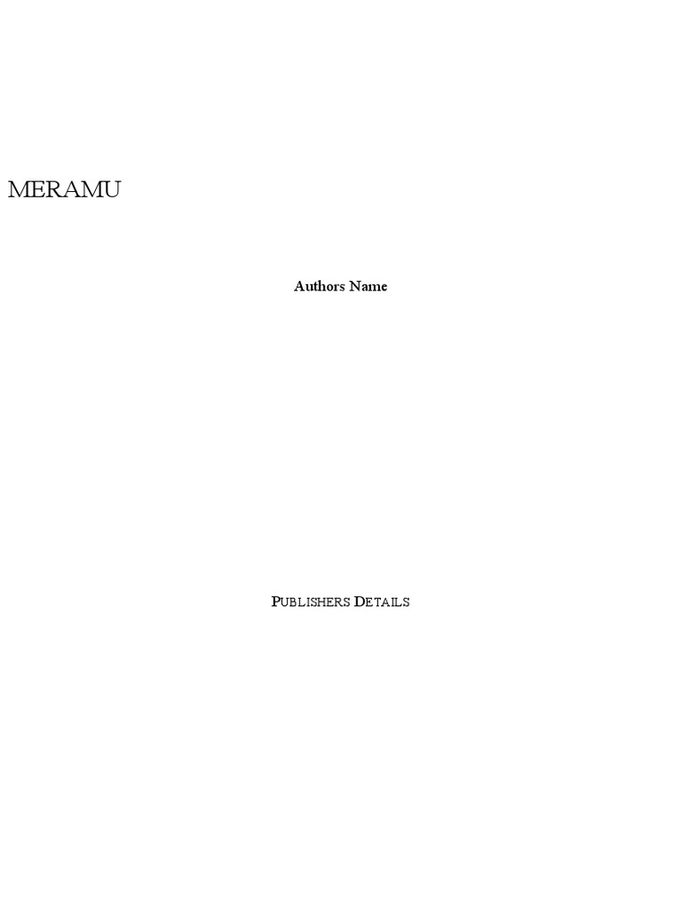 A4 Book Template | PDF