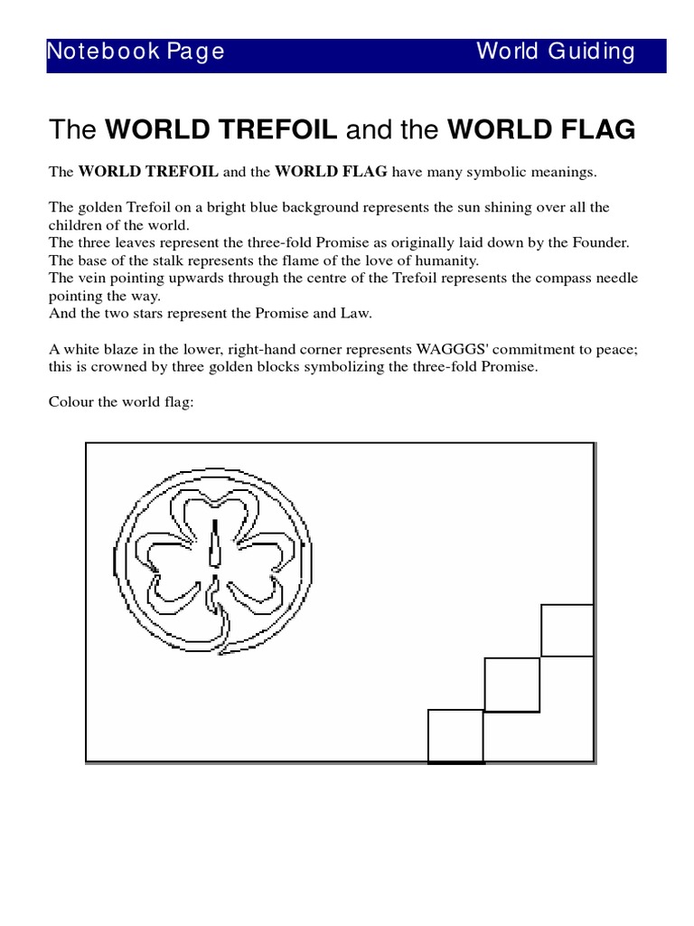 The World Trefoil and World Flag | PDF