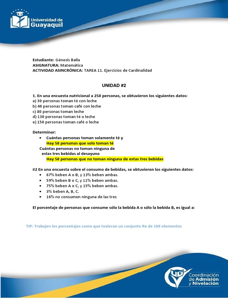 U2 - Tarea11 - S3 MATEMATICA | PDF
