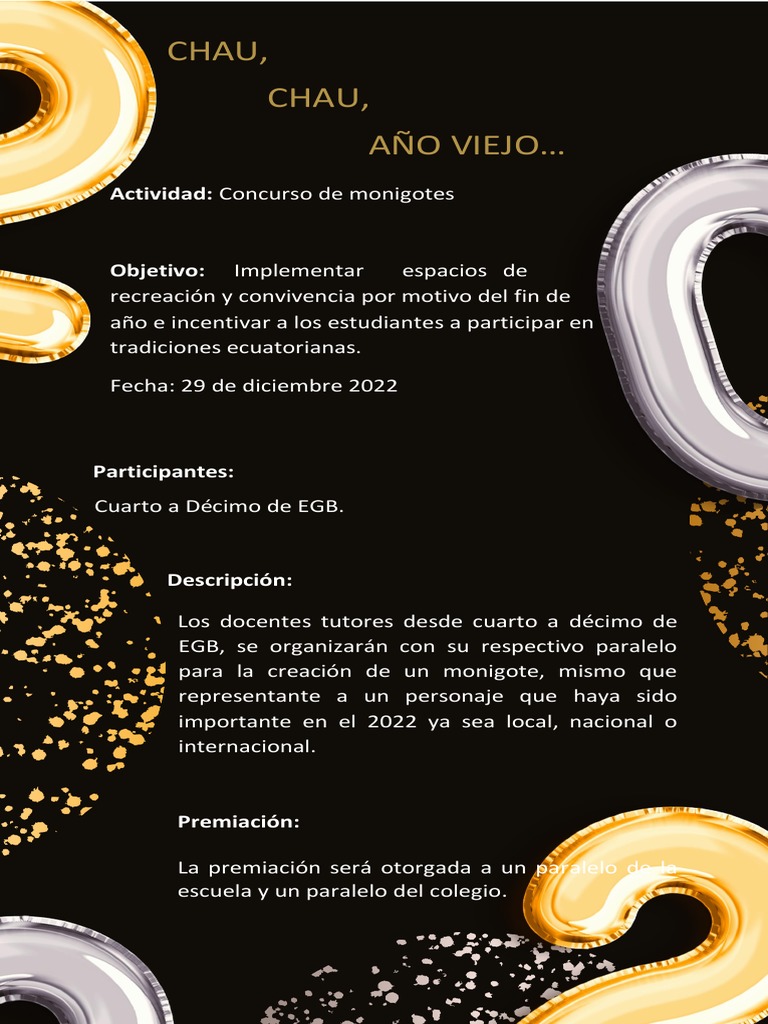 Concurso de Monigotes 2022 | PDF