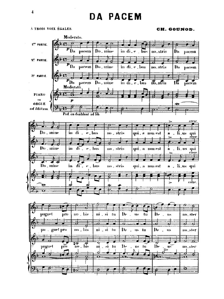 Gounod Da Pacem | PDF