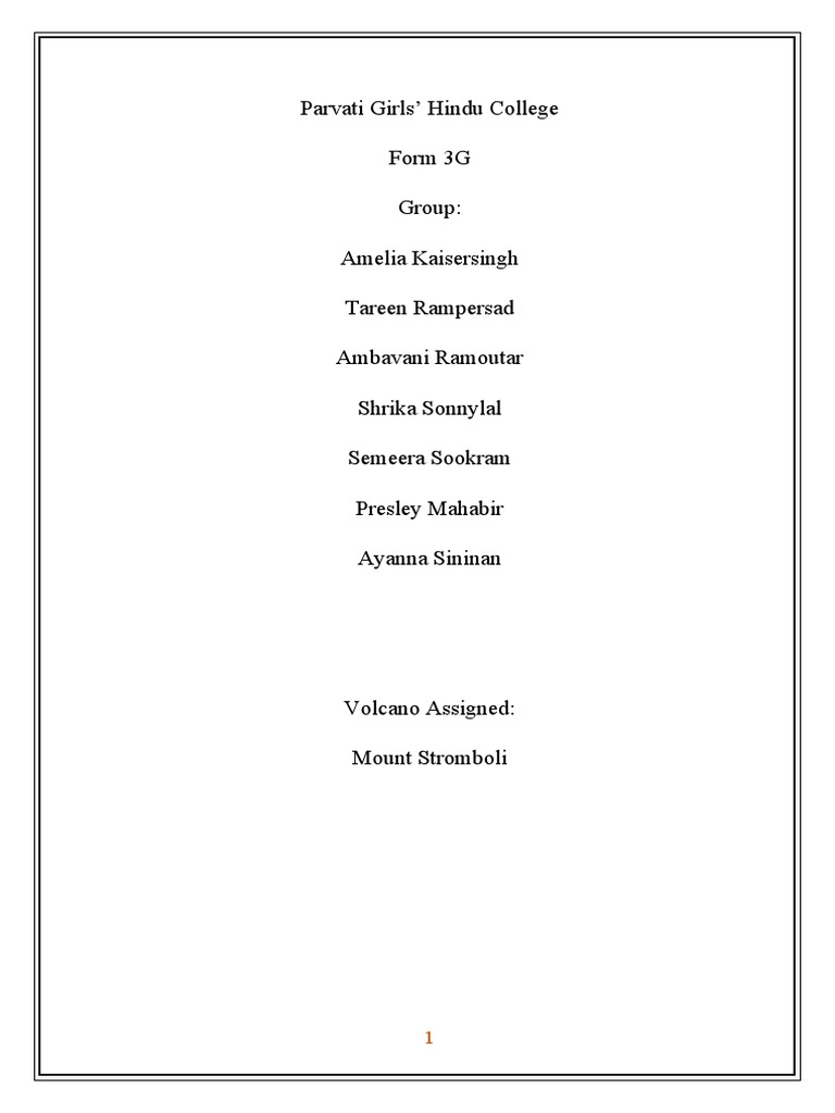 Geography Portfolio | Download Free PDF | Volcano | Types Of Volcanic ...