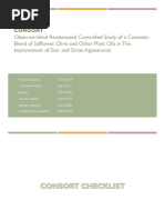 CONSORT Checklist of Information To Include When Reporting A Randomised ...