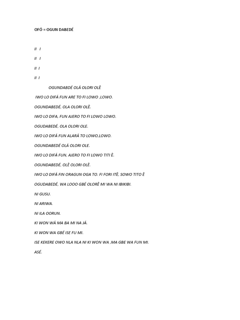 Ofó Ogundabedé | PDF