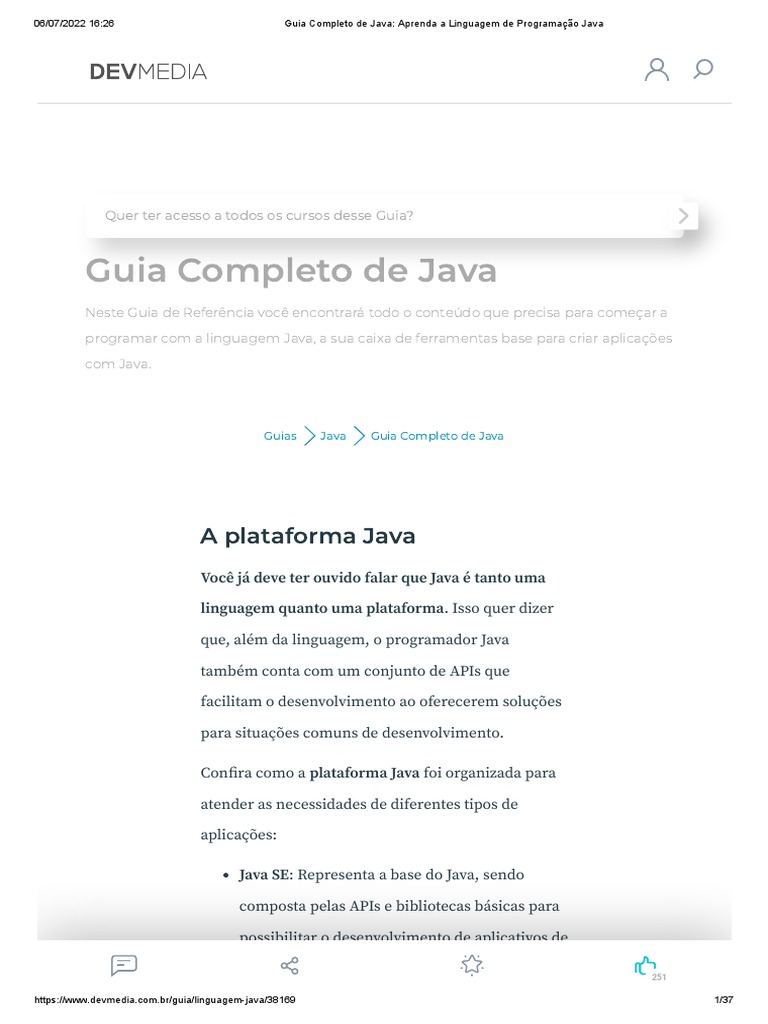 Guia Completo de Java - Aprenda A Linguagem de Programação Java ...