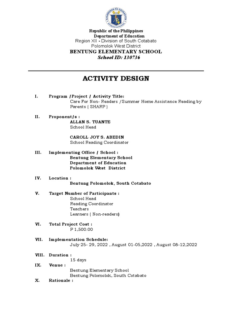 SHARP Program for Non-Readers | PDF | Teachers | Cognition